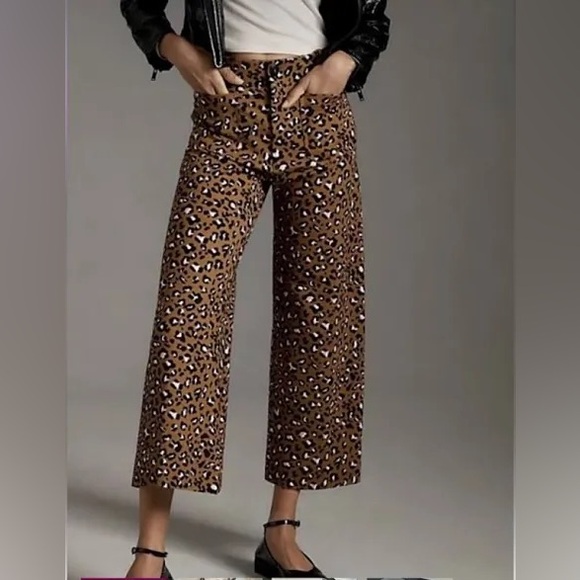 Anthropologie | Pants & Jumpsuits | Maeve Anthropologie Tan Black Pink ...